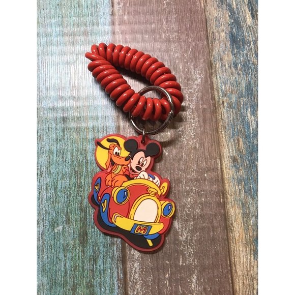 Disney | Accessories | Mickey Mouse And Pluto Driving Car Rubber ...
